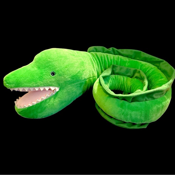 destination nation | Toys | Vibrant Green Plush Eel Stuffed Animal ...